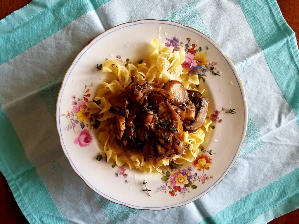 Mushroom Thyme Pasta (Recipe Inspired by TWO STEPS FORWARD) - A Well ...